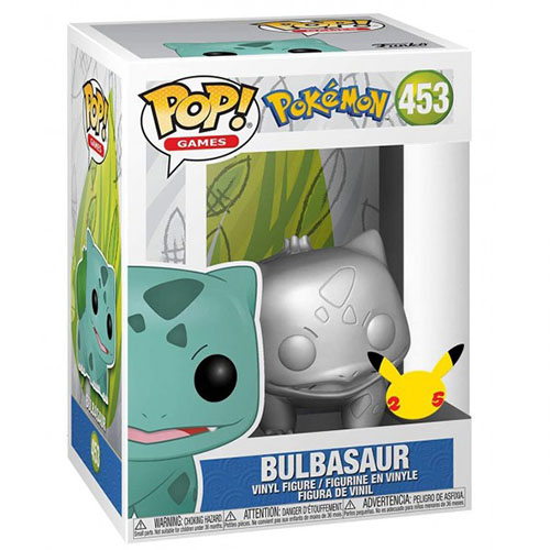 Funko Pop - Pokémon - Bulbasaur Chroma Silver 453 - MetalGame
